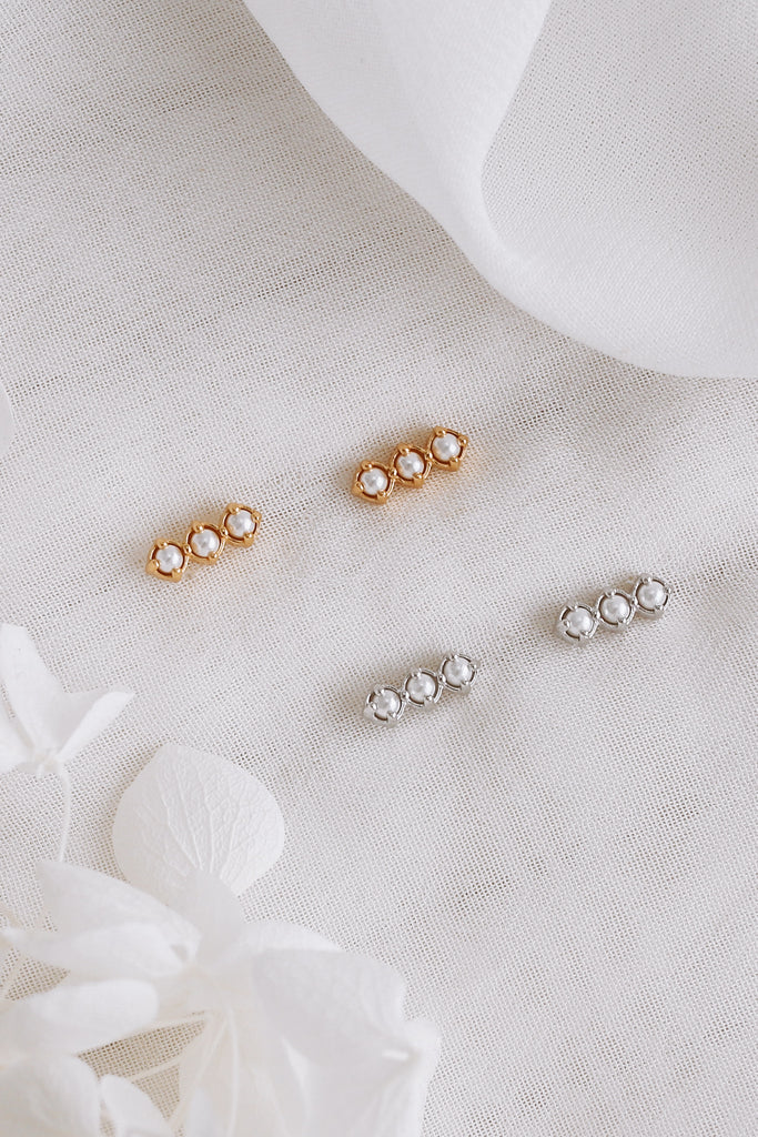 Tash - Sterling Silver Stud Earrings – Frankly My Dear Store