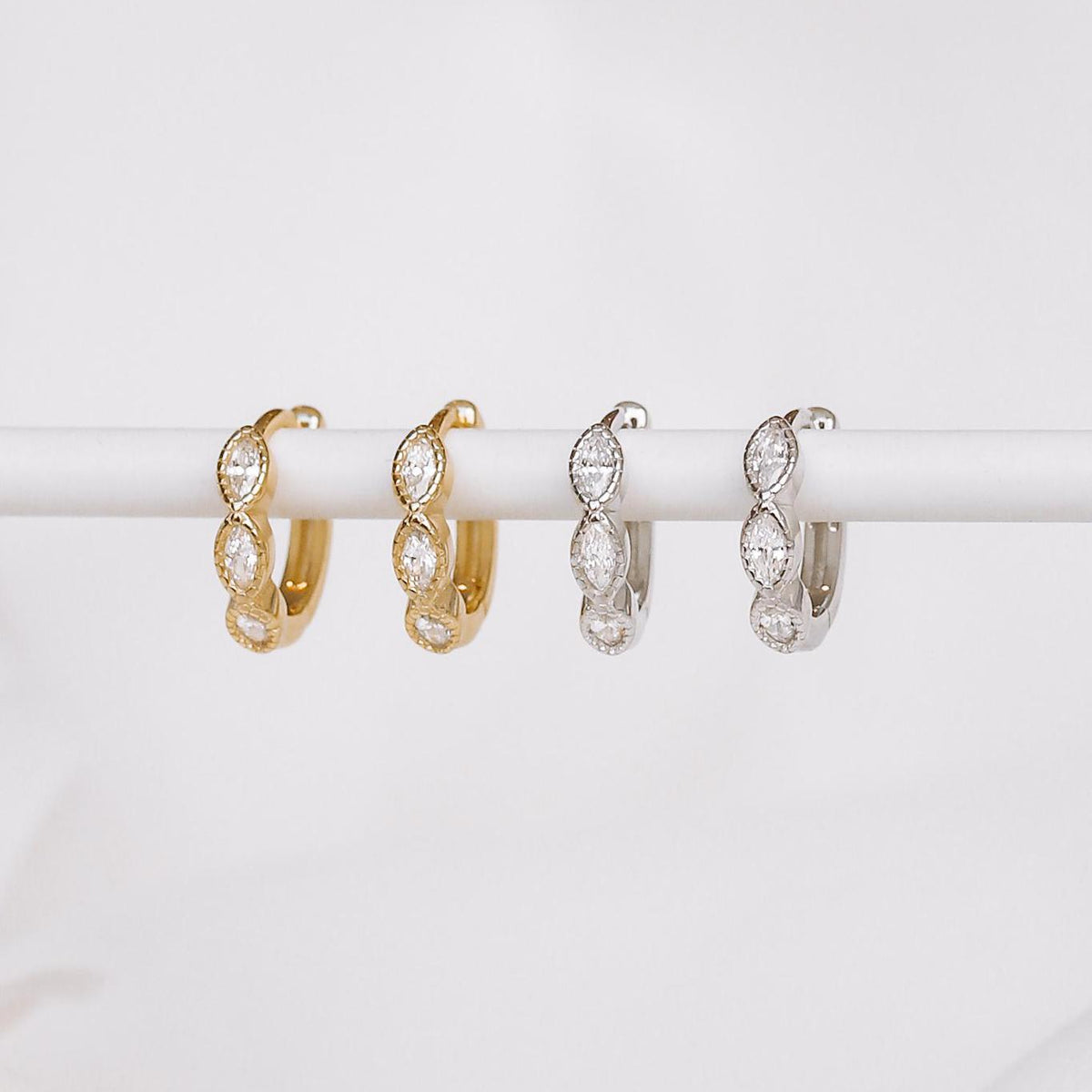 Chey - Sterling Silver Hoop Earrings – Frankly My Dear Store