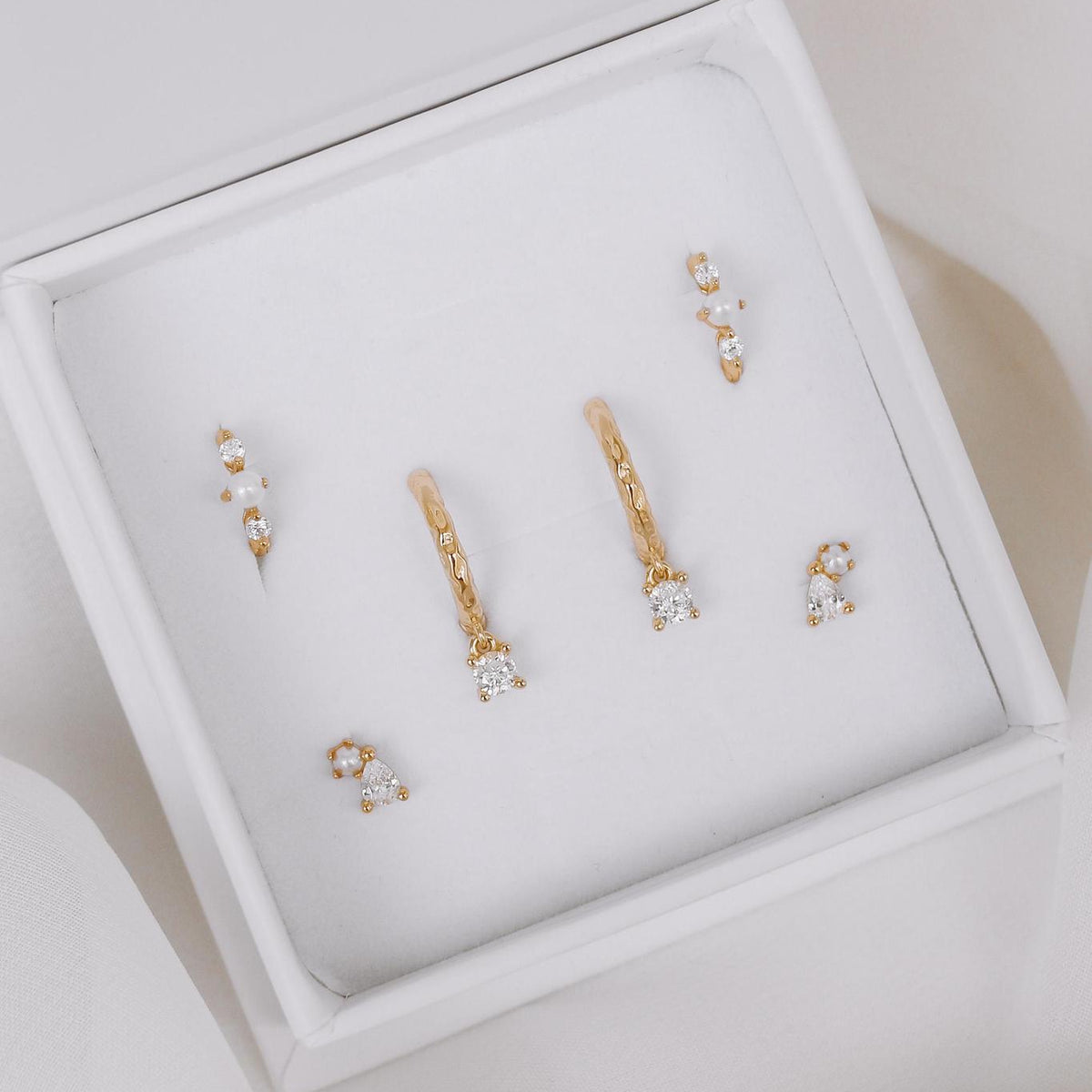 Amber Bundle - Sterling Silver Earring Stack – Frankly My Dear Store