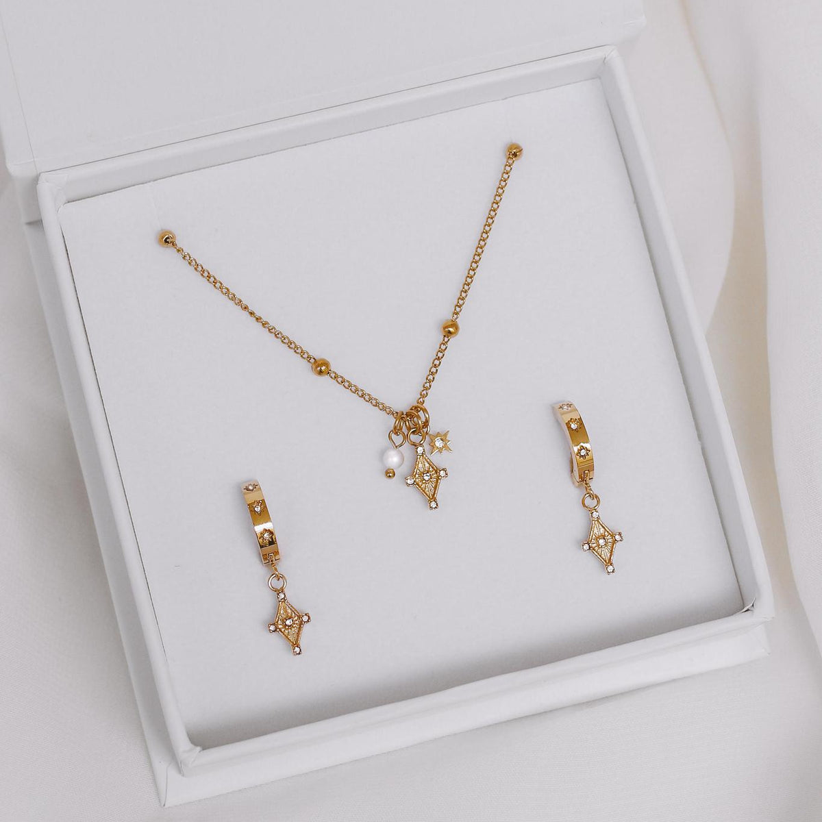 Beth Bracelet & Earring Bundle - Gold or Silver Stainless Steel ...