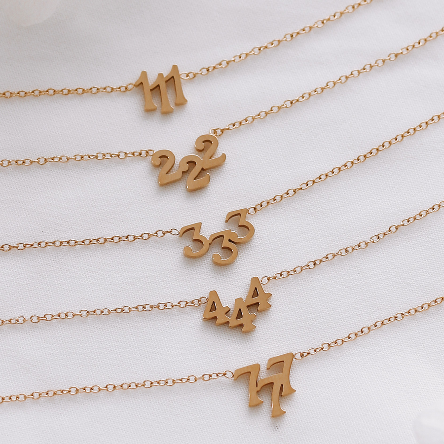 Angel Numbers Jewellery | Necklaces, 111, 444 & More | Frankly My Dear ...