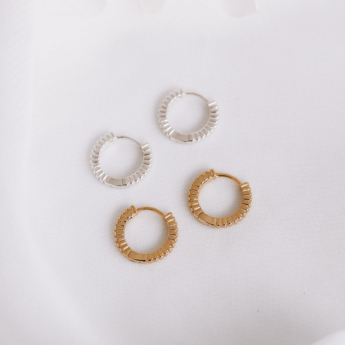 Matilda - Sterling Silver Hoop Earrings – Frankly My Dear Store