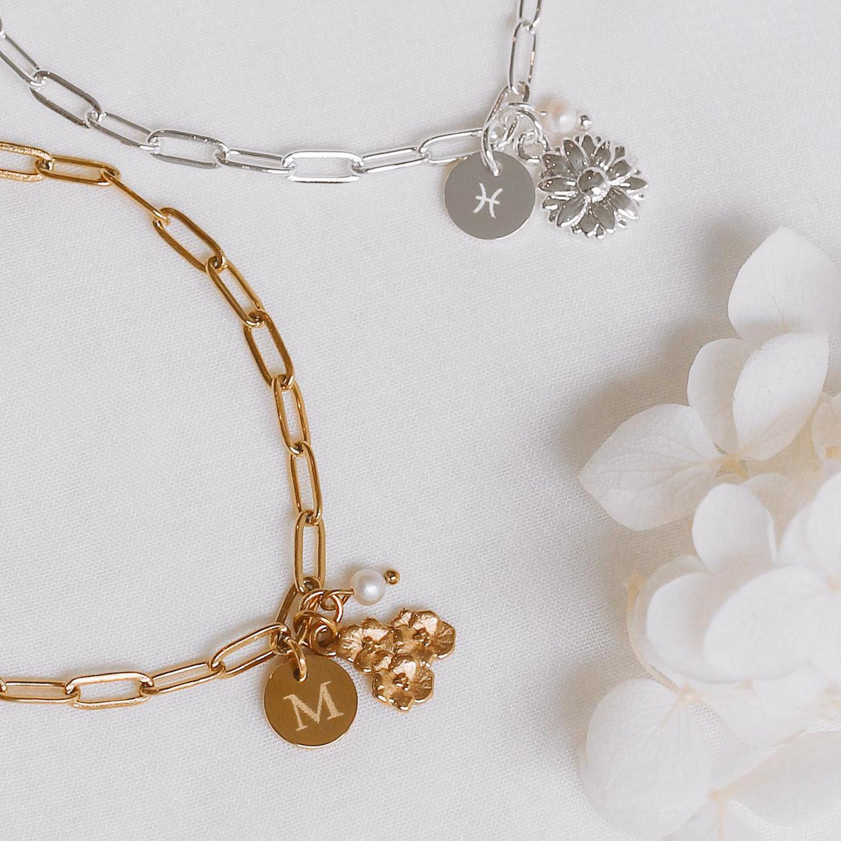 Chloe - Stainless Steel Birthflower Bracelet – Frankly My Dear Store