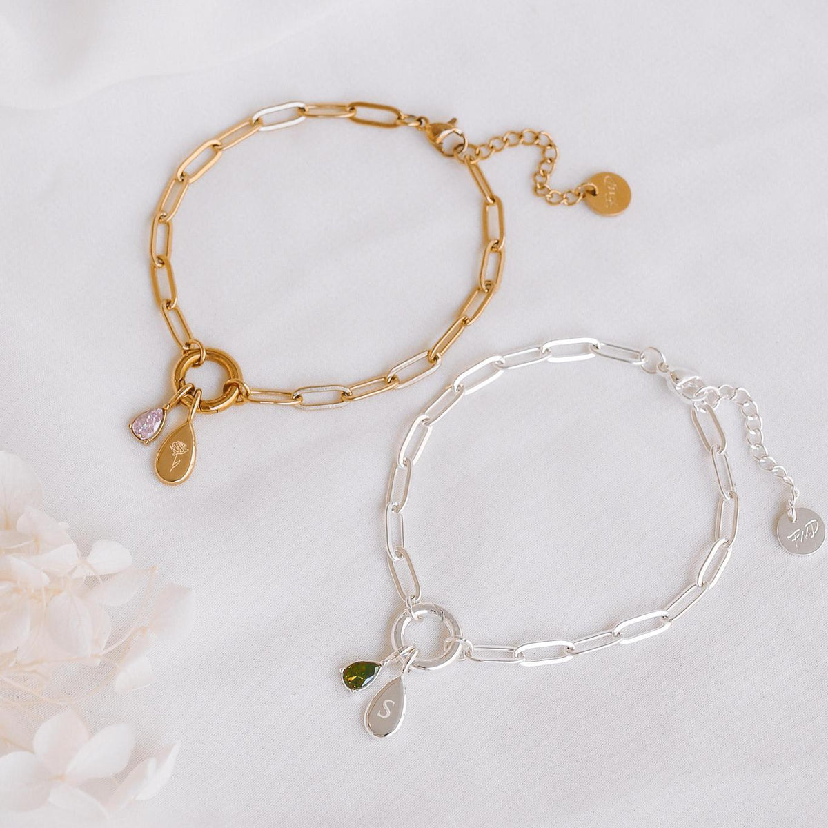 Gretchen - Stainless Steel Birthstone Bracelet – Frankly My Dear Store
