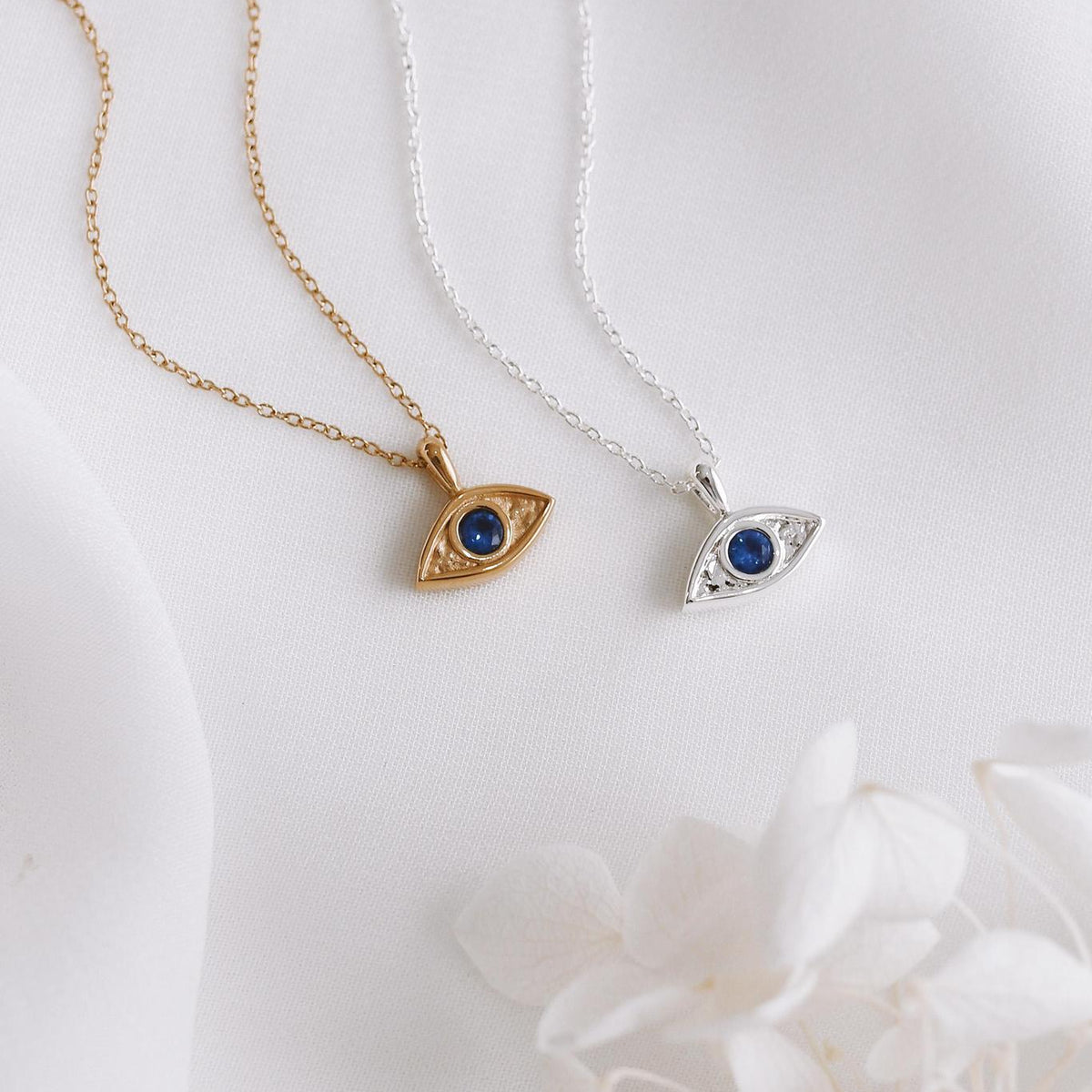 Samara - Stainless Steel Evil Eye Necklace – Frankly My Dear Store