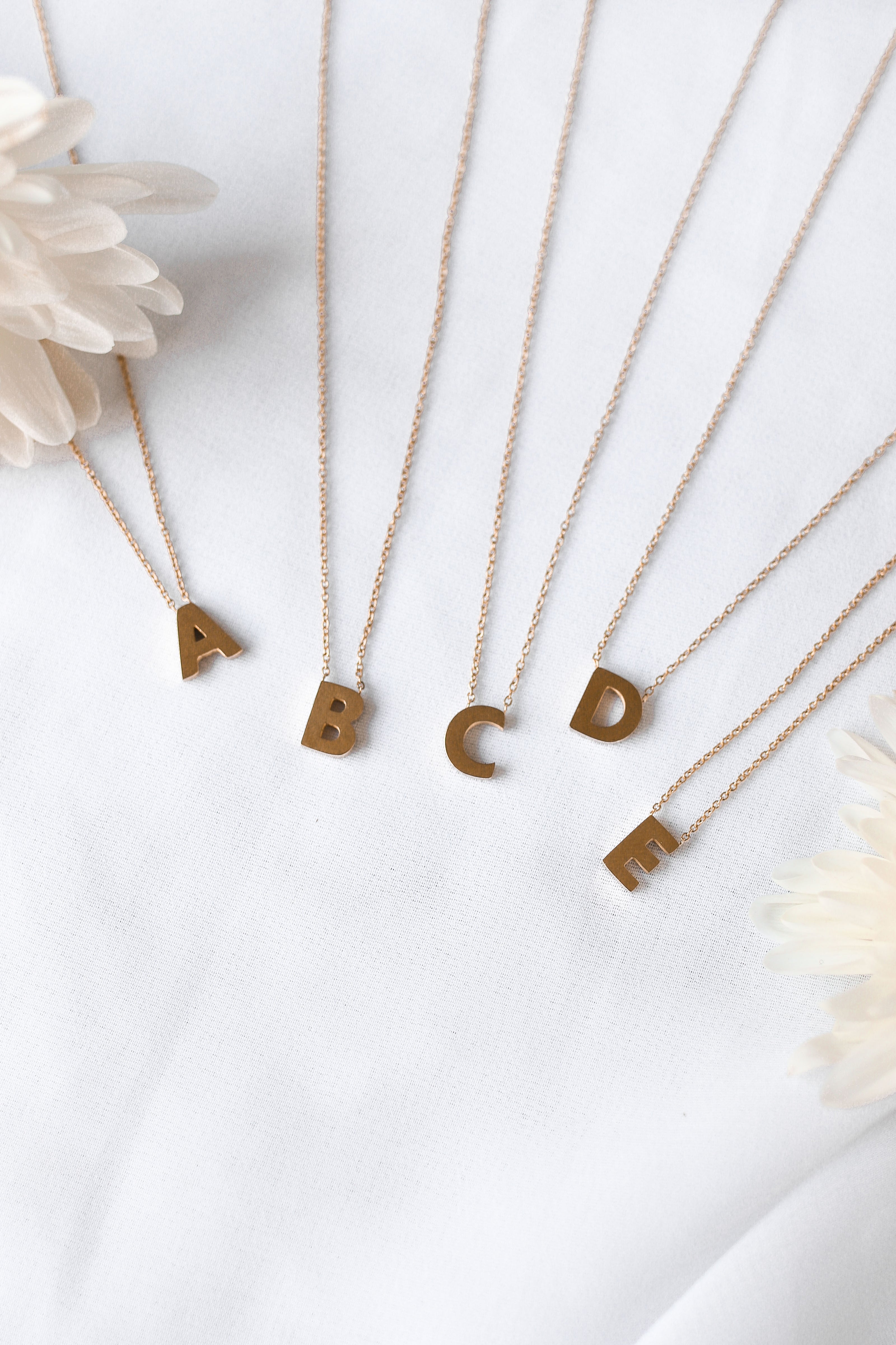 Jada - Stainless Steel Letter Necklace – Frankly My Dear Store